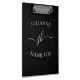 Simple Black Custom Add Your Name Clipboard | Zazzle