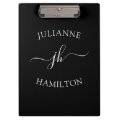 Simple Black Custom Add Your Name Clipboard | Zazzle