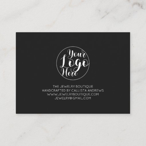 Simple Black Handwritten Hearts Customer Thank You Business Card | Zazzle