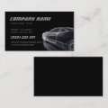 Simple Black Model Of A Car Business Card | Zazzle
