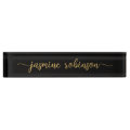 Simple Black Professional Signature Script Desk Name Plate | Zazzle
