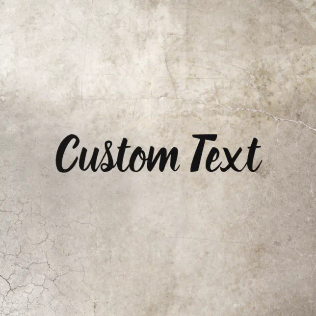 Simple Black Script Text Template Floor Decals | Zazzle