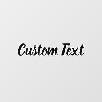 Simple Black Script Text Template Wall Decal | Zazzle