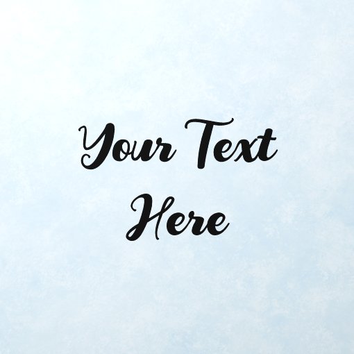 Simple Black Script Your Text Here Template Wall Decal | Zazzle