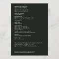 Simple Black Split Margin Wedding Ceremony Program | Zazzle