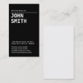 Simple Black System Analyst Business Card | Zazzle