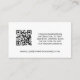 Simple Black white Details Wedding website QR code Enclosure Card | Zazzle