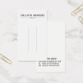 Simple Black White Hair Clip Display Card | Zazzle