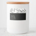 Simple Black & White Olive Oil Label | Zazzle