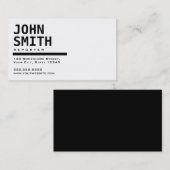Simple Black & White Reporter Business Card | Zazzle