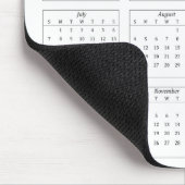 Simple Black & White US 2024 Yearly Calendar Mouse Pad | Zazzle