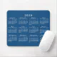 Simple Blue and White 2025 Calendar Mouse Pad | Zazzle