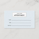 Simple Blue Appointment Card | Zazzle