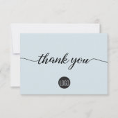 Simple Blue Business Customer Appreciation Thank You Card | Zazzle