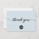Simple Blue Business Customer Appreciation Thank You Card | Zazzle