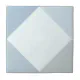 Simple Blue Diamond Square Geometric Pattern Ceramic Tile | Zazzle