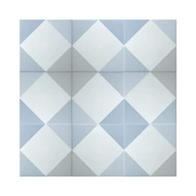 Simple Blue Diamond Square Geometric Pattern Ceramic Tile | Zazzle