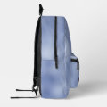Simple Blue Gradient and Monogram Initials Letters Printed Backpack ...