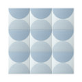 Simple Blue Half Circles Geometric Design Ceramic Tile | Zazzle