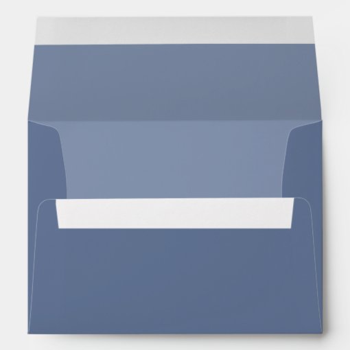 Simple Blue Minimalist Navy Blue Basic Envelope | Zazzle