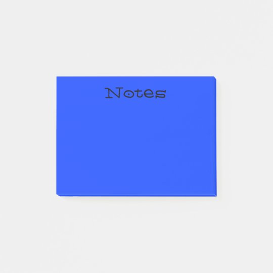 Simple Blue Post-it Notes | Zazzle.com