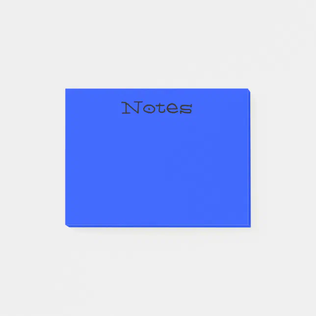 Simple Blue Post-it Notes | Zazzle