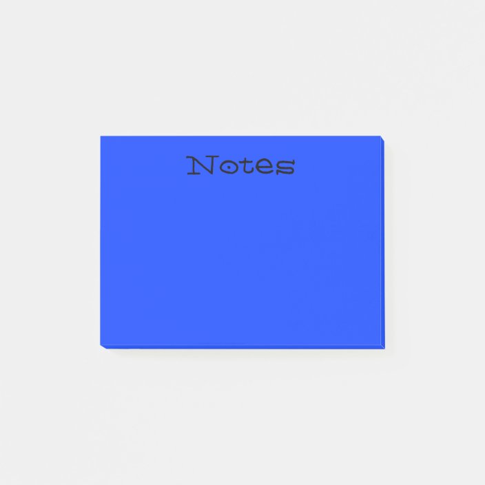 Simple Blue Post-it Notes | Zazzle.com