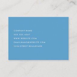 Simple / Blue Tab Business Card | Zazzle