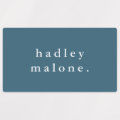Simple Blue Waterproof Name Labels | Zazzle