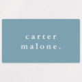 Simple Blue Waterproof Name Labels | Zazzle