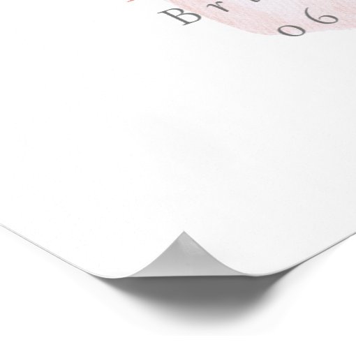 Simple Blush Coquette Bow Bridal Shower Welcome Poster | Zazzle