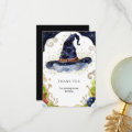 Simple Boho Magic Wizard Birthday Thank You Card | Zazzle