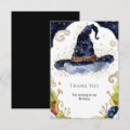 Simple Boho Magic Wizard Birthday Thank You Card | Zazzle