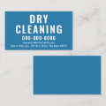 Simple Bold Editable Color Dry Cleaning Business Card | Zazzle