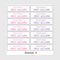 Simple Book Nameplate Name Sticker | Zazzle