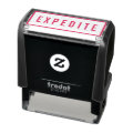 Simple Border Bold Red Expedite Self-inking Stamp | Zazzle