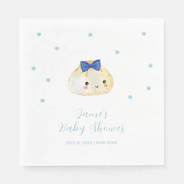 Simple Boy Little Dumpling Baby Shower Napkins | Zazzle