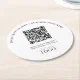 Simple Branded Business Logo QR Code Promotional Round Paper Coaster ...