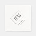 Simple Branded Custom Business Logo Promotional Napkins | Zazzle
