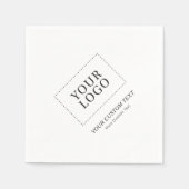 Simple Branded Custom Business Logo Promotional Napkins | Zazzle