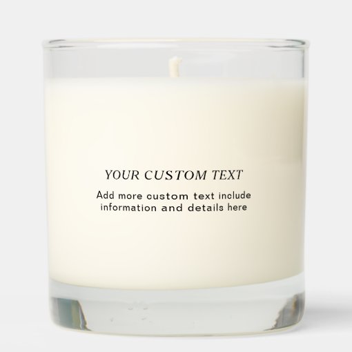 Simple Branded Custom Business Logo Promotional Scented Candle | Zazzle