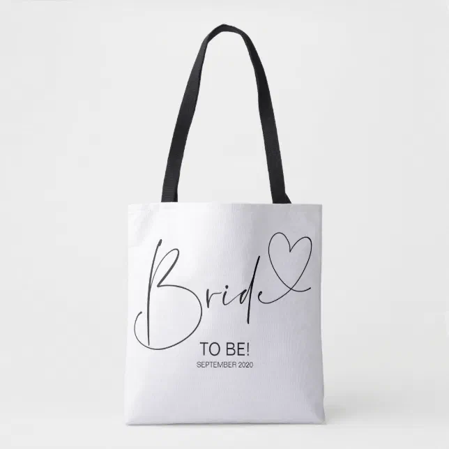 Simple Bride to Be Wedding Tote Bag | Zazzle