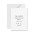 Simple budget graduation personalized thank you note card | Zazzle
