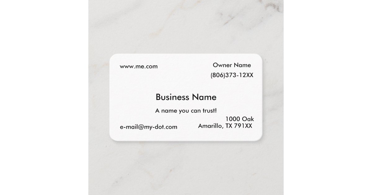 Simple Business Card | Zazzle