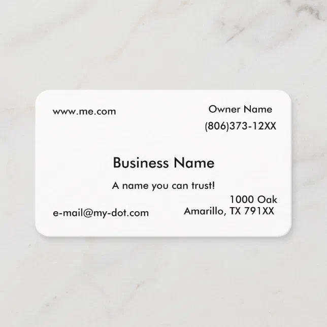 Simple Business Card | Zazzle