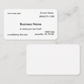Simple Business Card | Zazzle