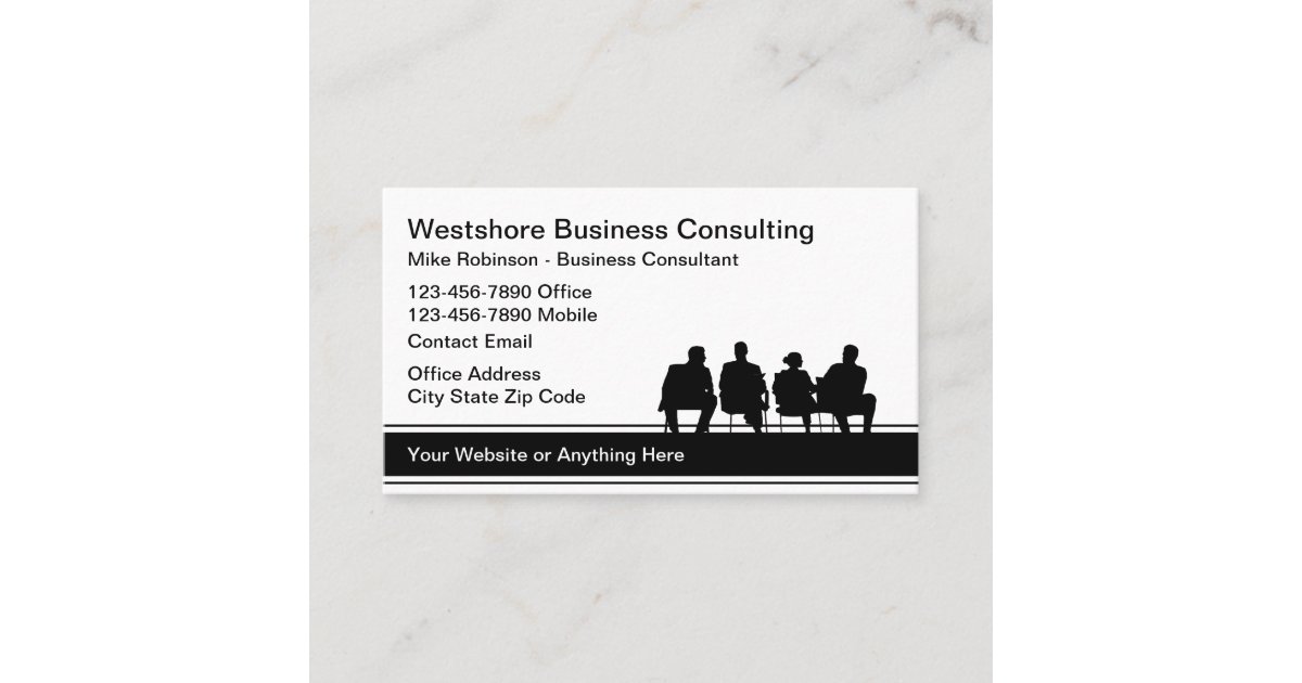 Simple Business Consulting Service Business Card | Zazzle