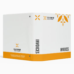 Simple Business Invoices 3 Ring Binder | Zazzle