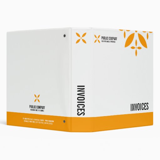 Simple Business Invoices 3 Ring Binder | Zazzle