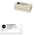 Simple Business Logo Mailing Shipping Labels Rubber Stamp | Zazzle